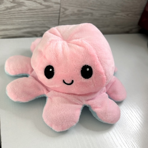 Toys | New Teeturtle Reversible Octopus Plush Light Pink Blue Price Is ...